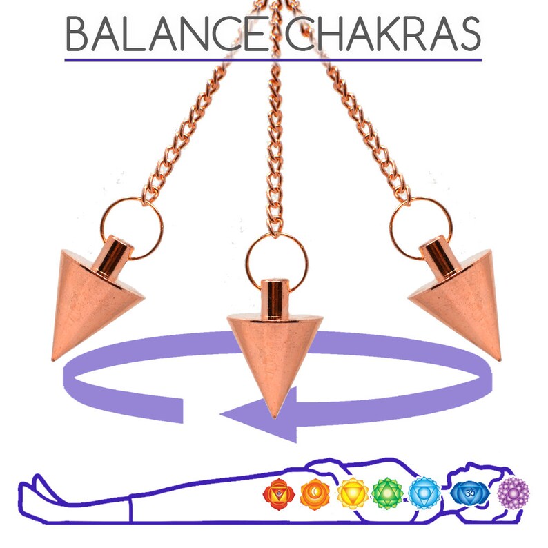 Copper Dowsing Pendulum and Energy Conductive Chain for Body - Etsy