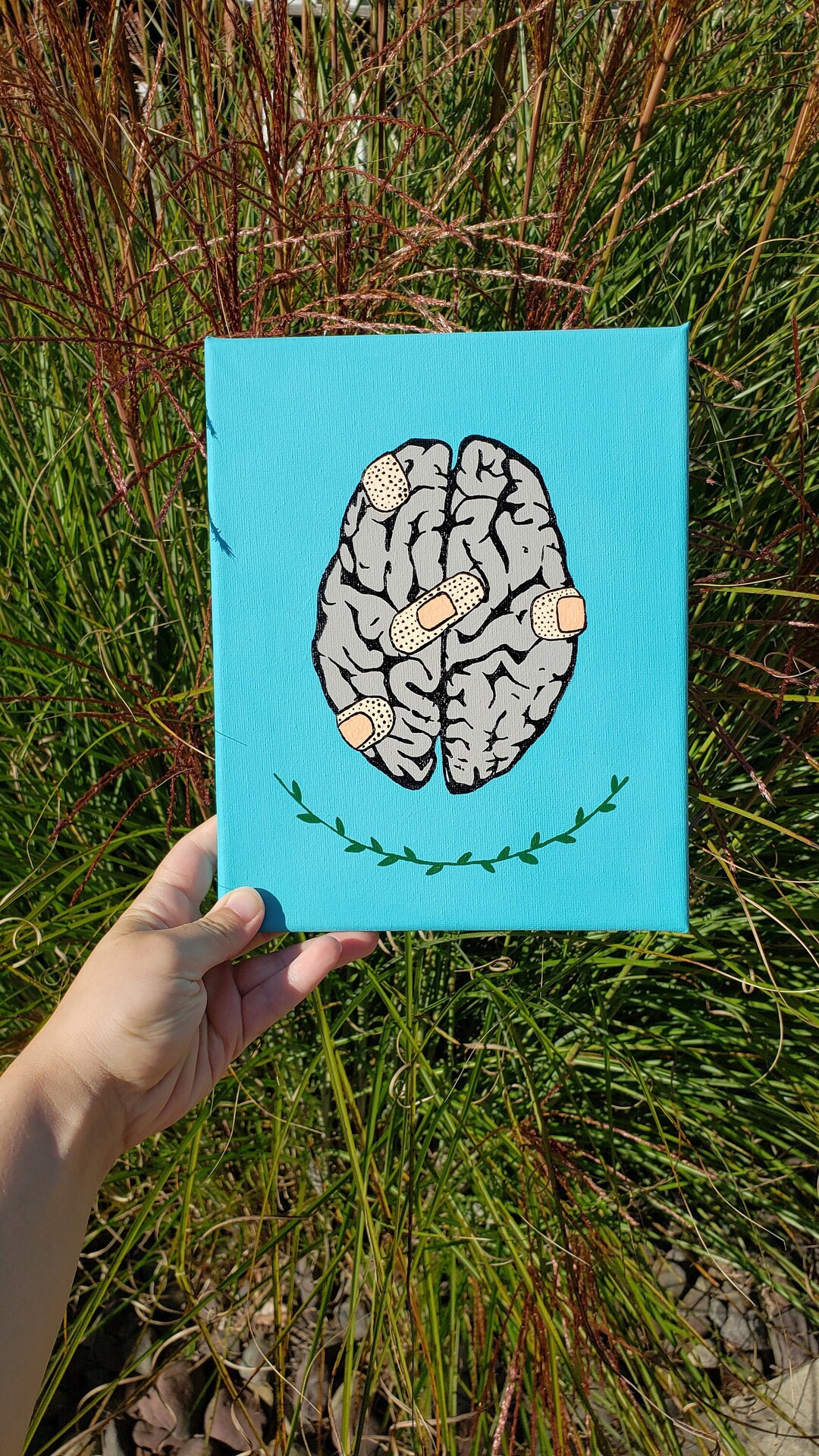Brain Painting Anatomy Art Neurology Gift for Neurologist Brain Art ...