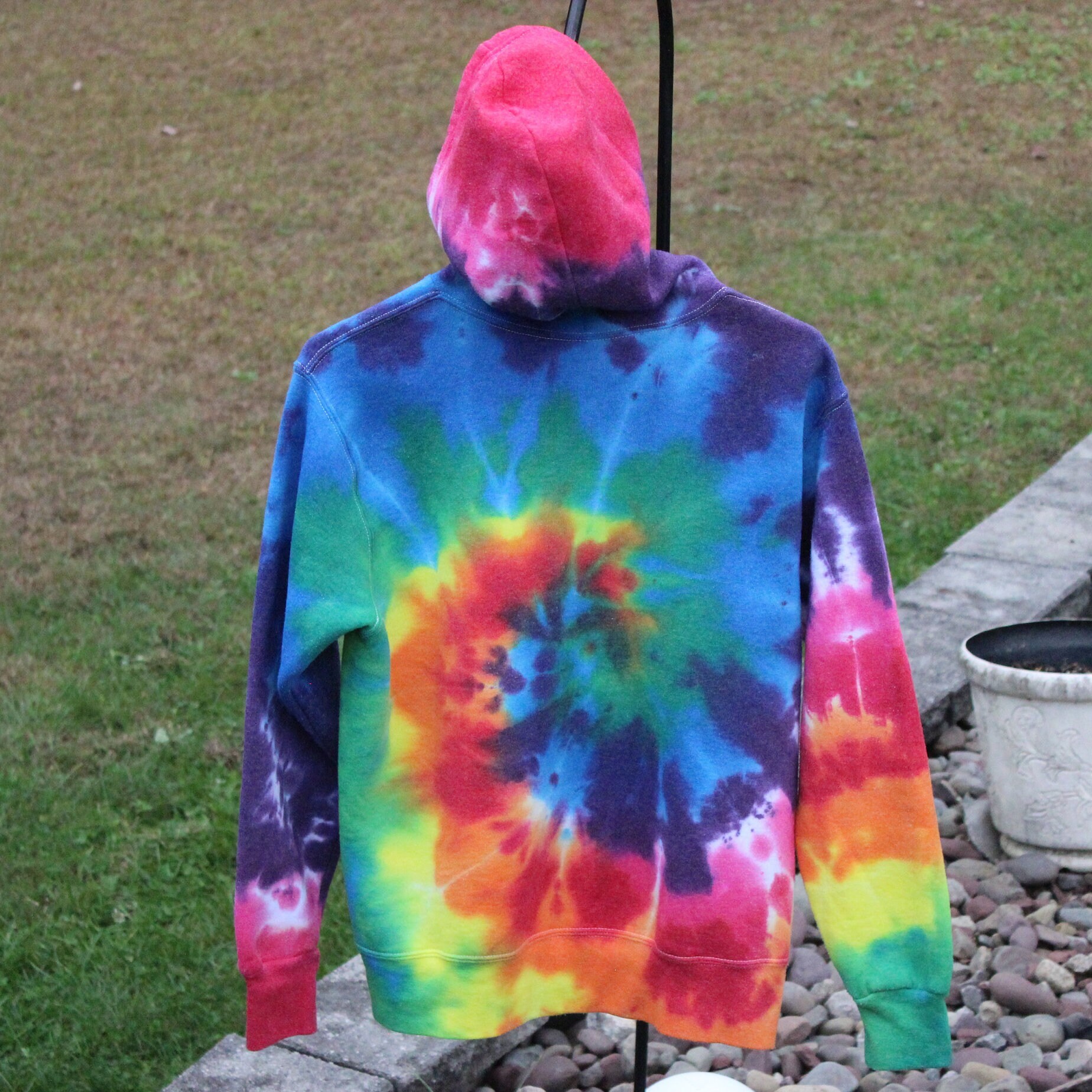 Rainbow Spiral Tie Dye Tie Dye Hoodie Spiral Tie Dye Hoodie Etsy