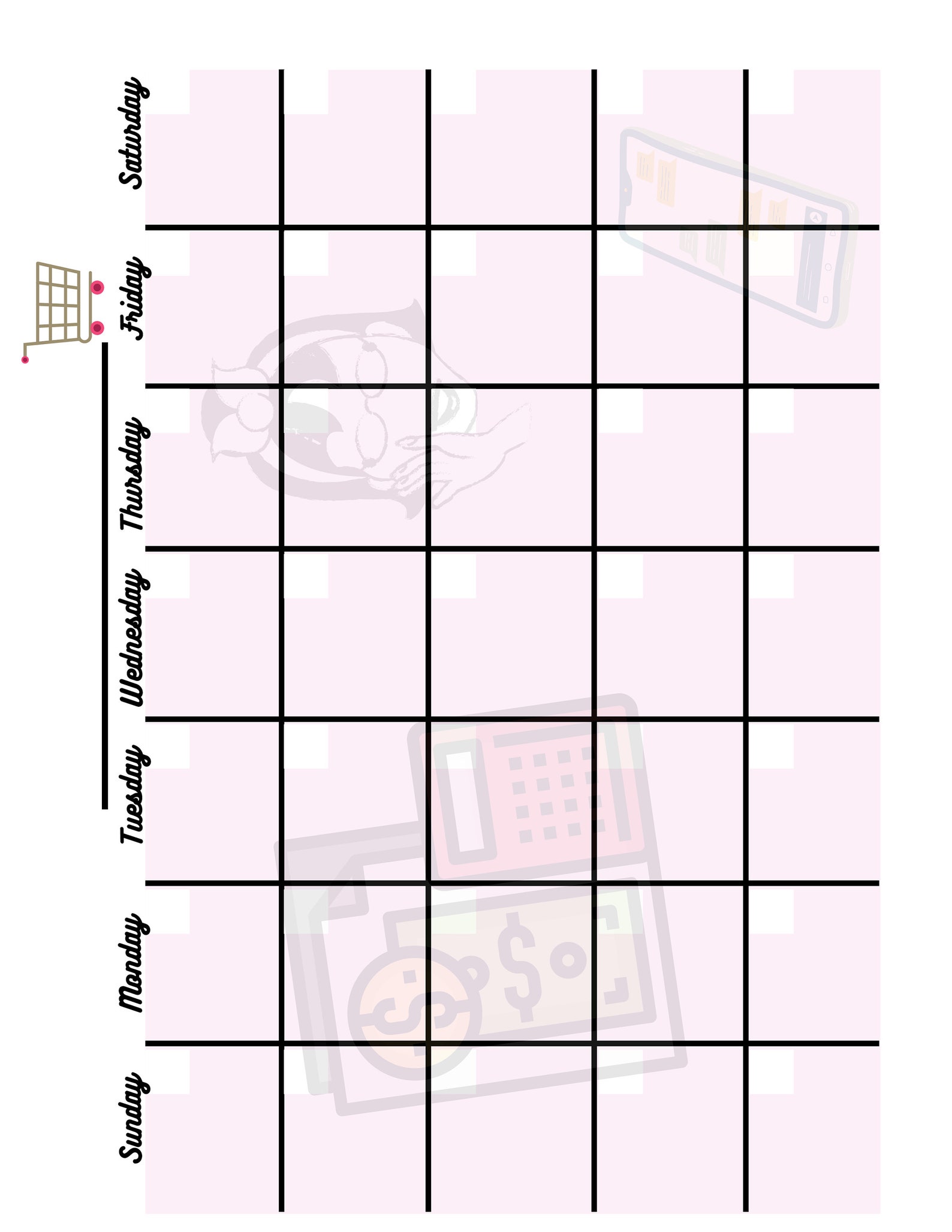 5 Couponing, Sales and Rebate Tracker, Monthly Planner, Weekly Planner ...