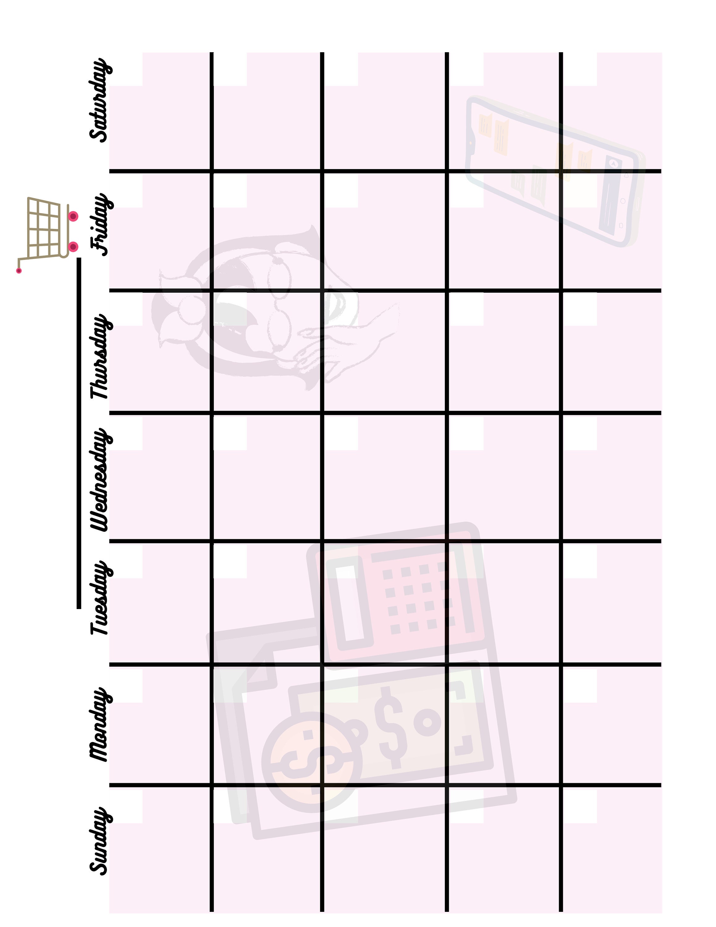 5 Couponing, Sales and Rebate Tracker, Monthly Planner, Weekly Planner ...