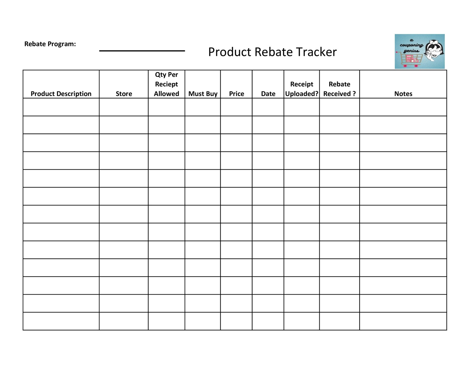5 Couponing, Sales and Rebate Tracker, Monthly Planner, Weekly Planner ...