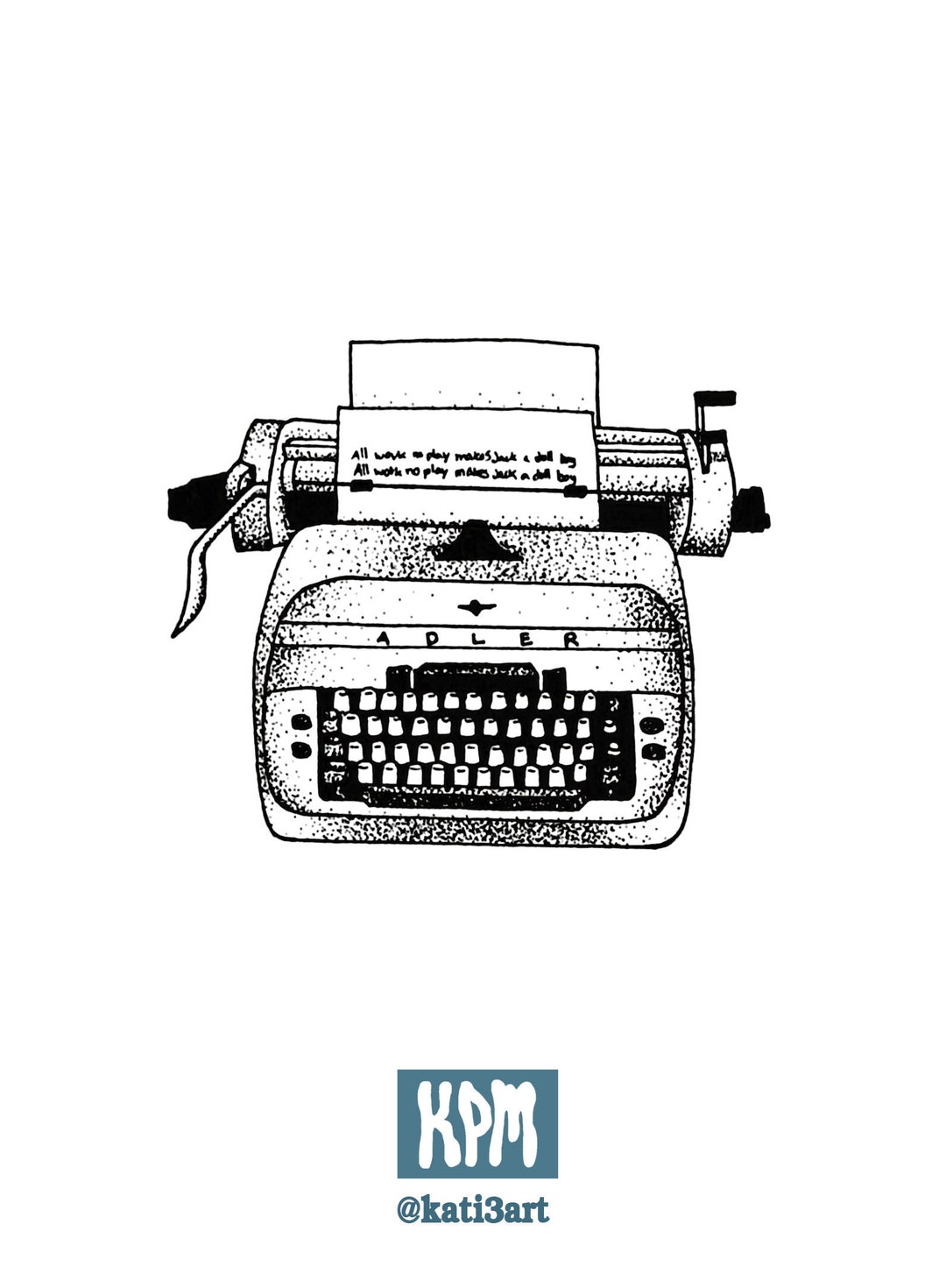 Shining Typewriter Tattoo Design - Etsy