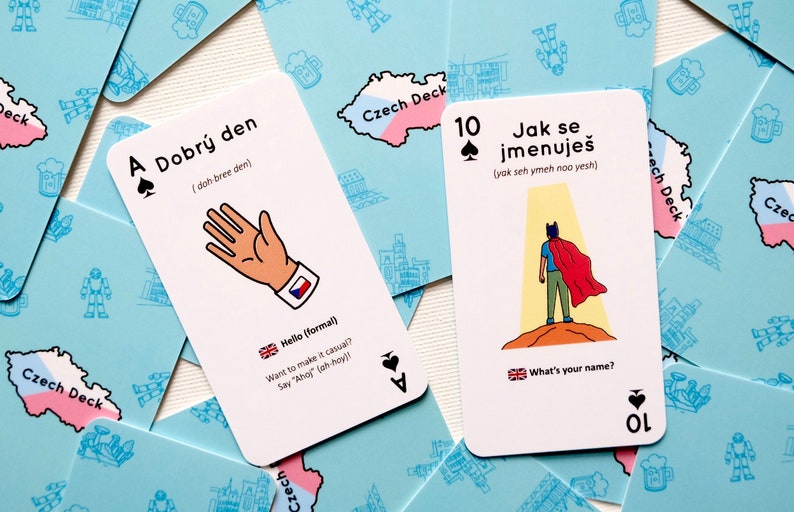 Czech in a Deck – Fun Facts, Language Phrases, and More! - Etsy
