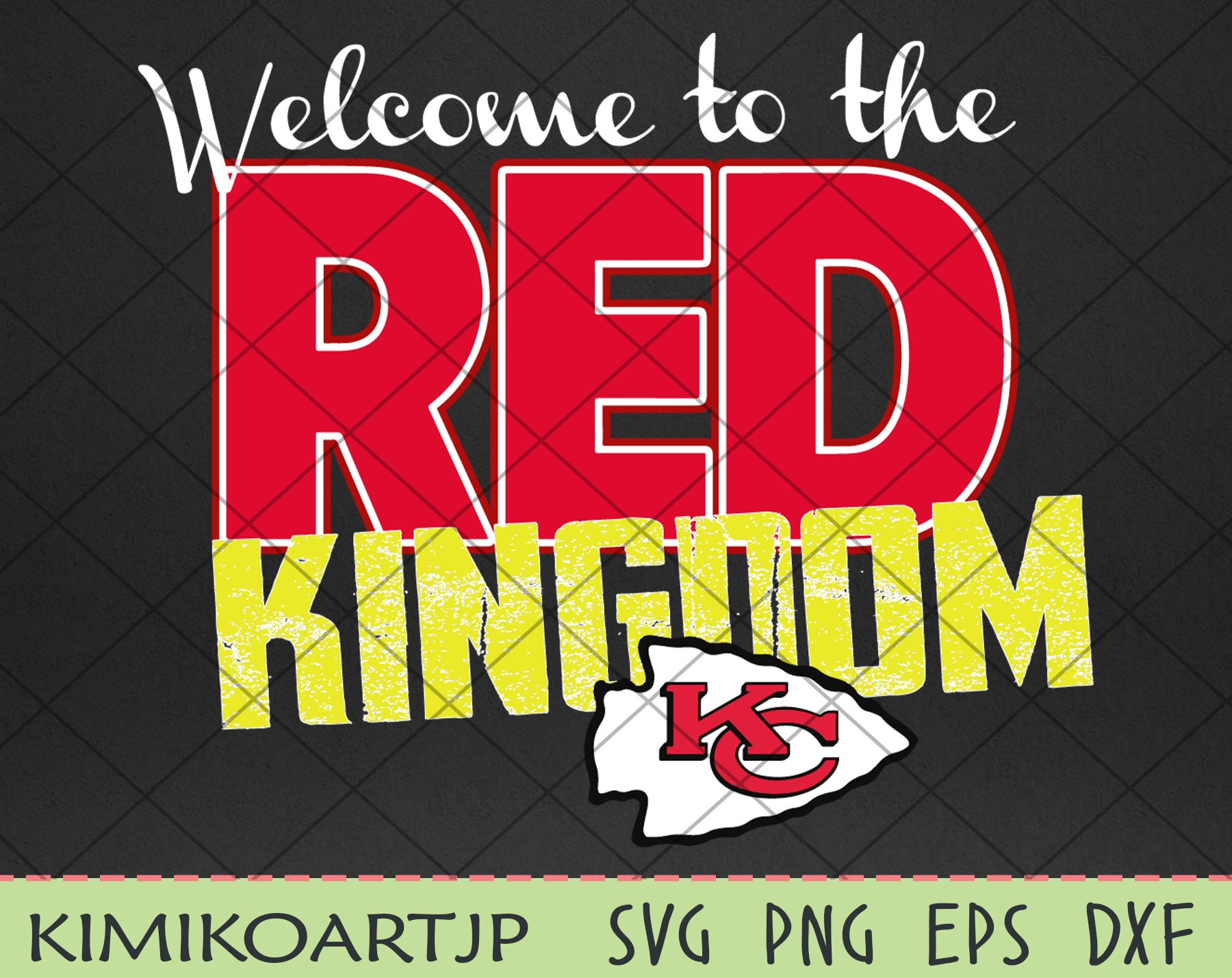 Kansas City Chiefs Svg Red Kingdom Chiefs Svg KC Chiefs Svg | Etsy