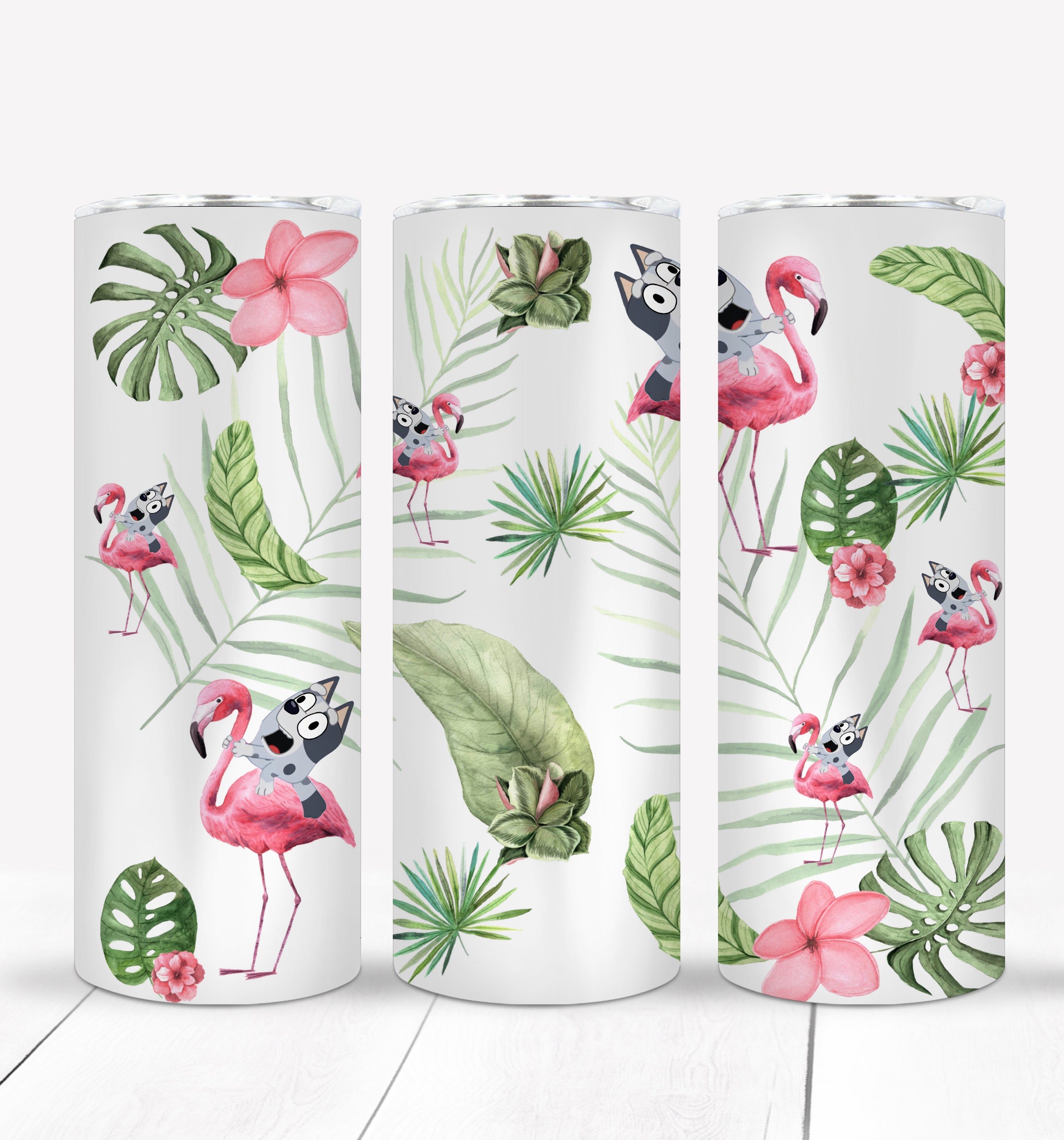 Flamingo Queen Muffin 20oz Skinny Tumbler Sublimation Design - Etsy