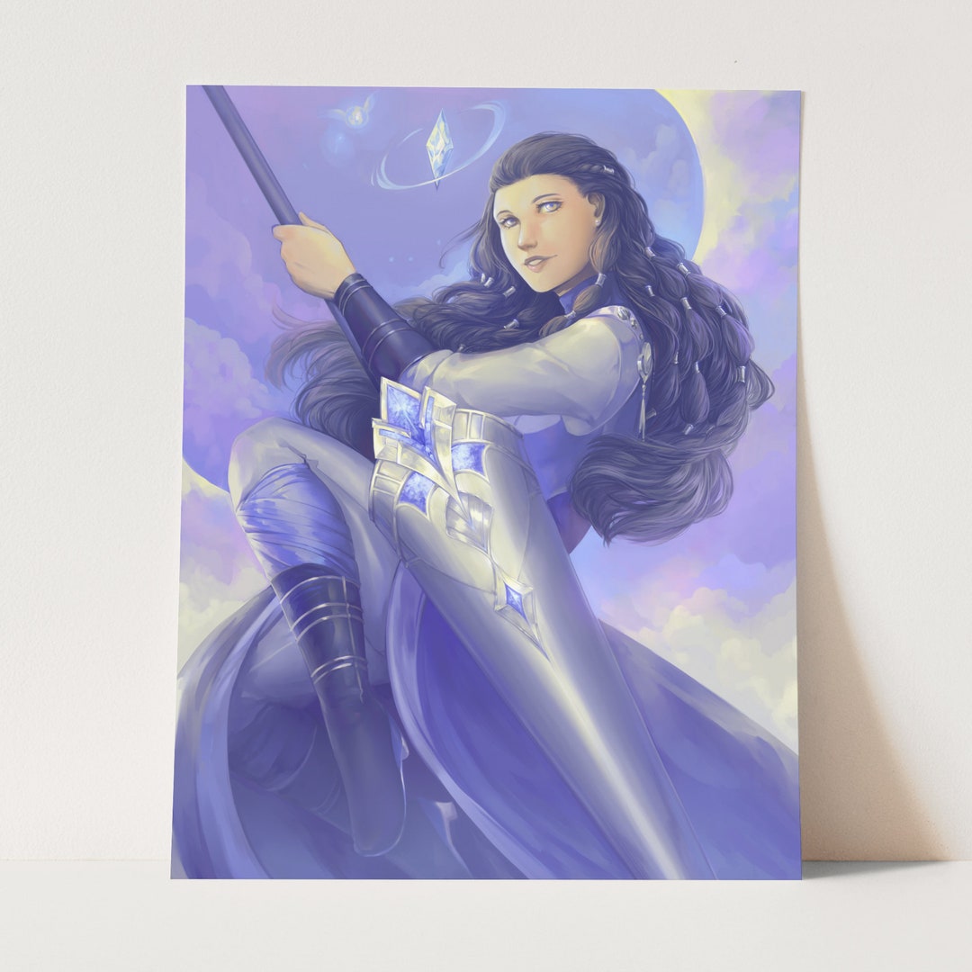 Pastel Knight Fantasy Wall Art Print - Etsy