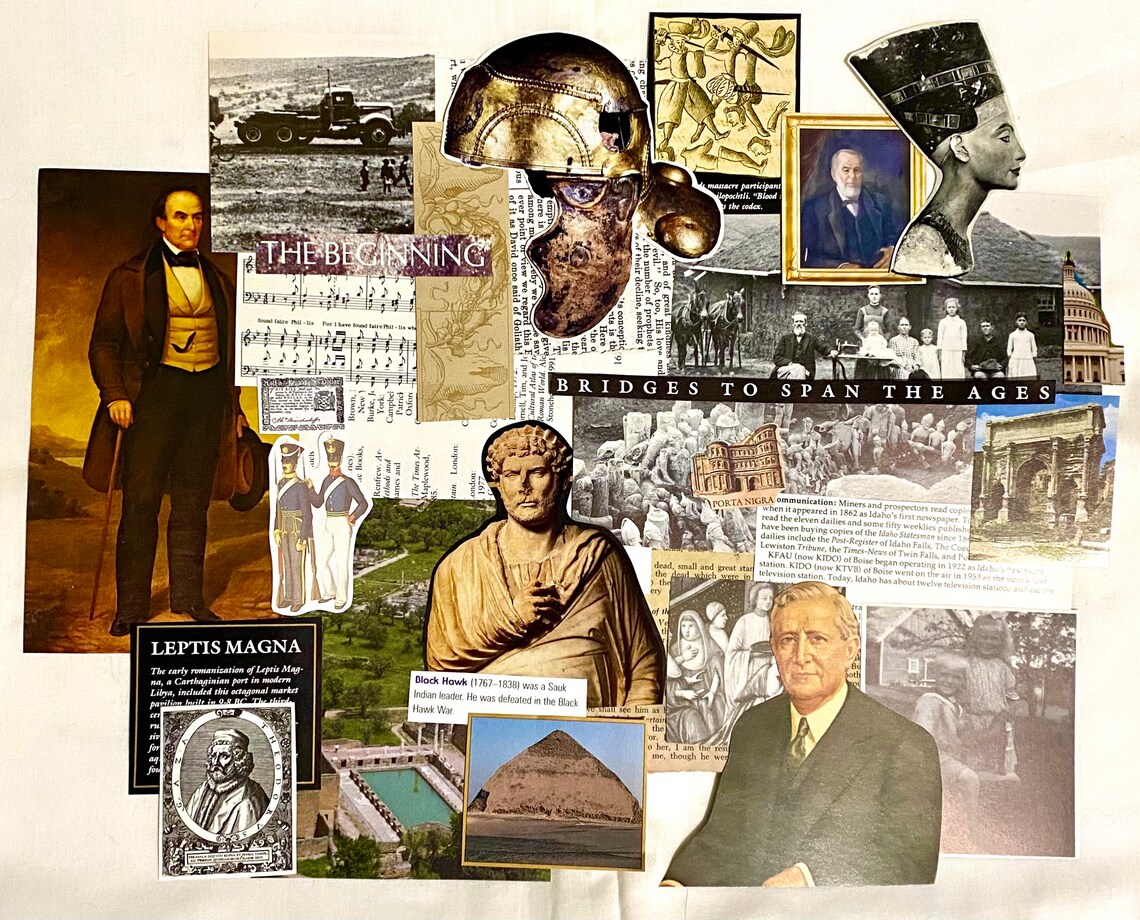 Paquete de collage de papel y efemera de historia | Etsy