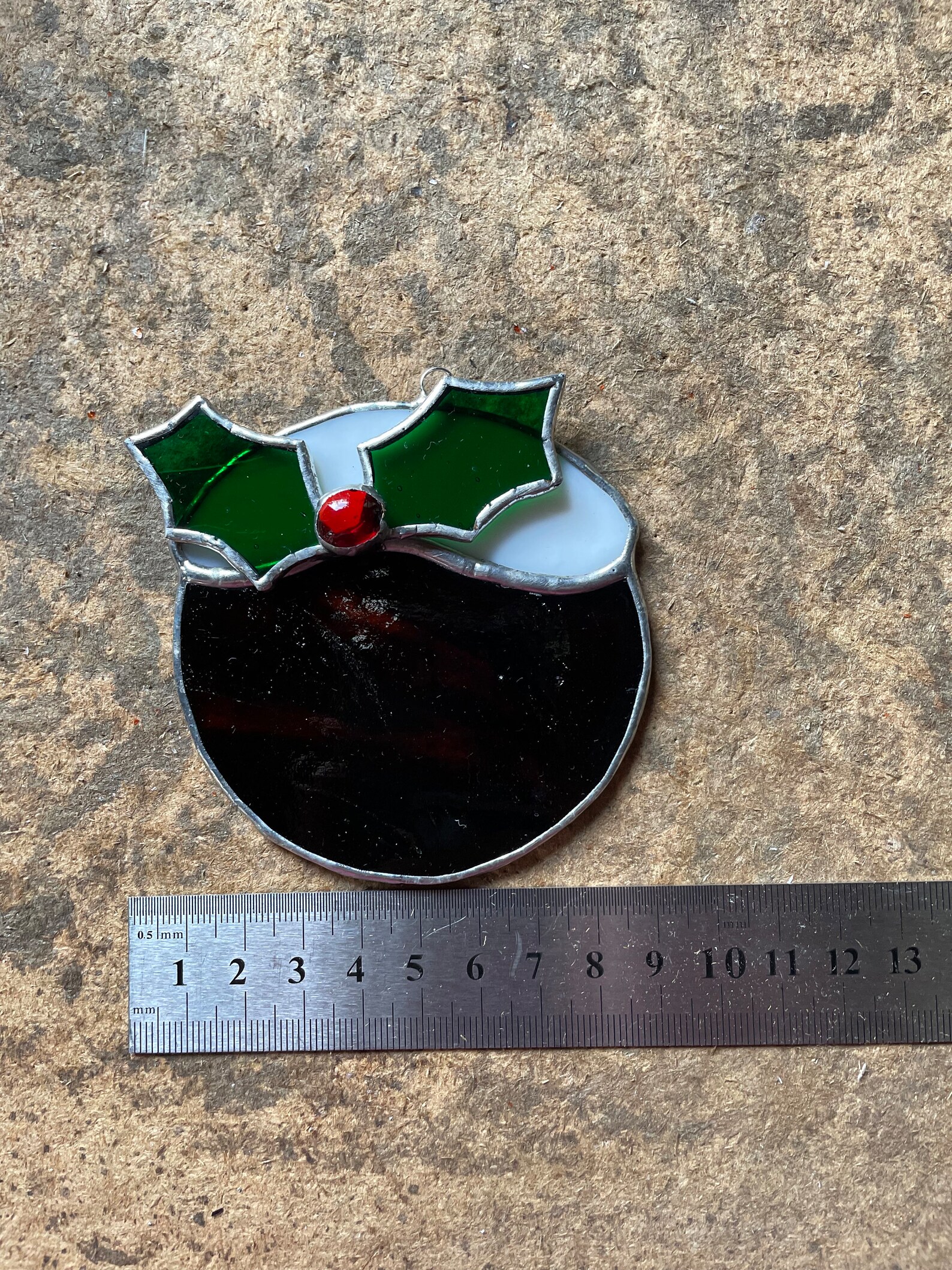 Christmas Pudding / Stained Glass / Decoration / Sun Catcher ...