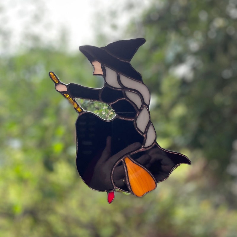 Witch Stained Glass - Etsy