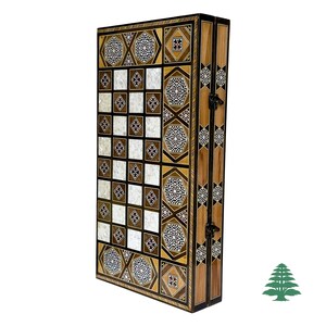 SALE Backgammon Board and Chess Set From Lebanon Traditional Arabian ...
