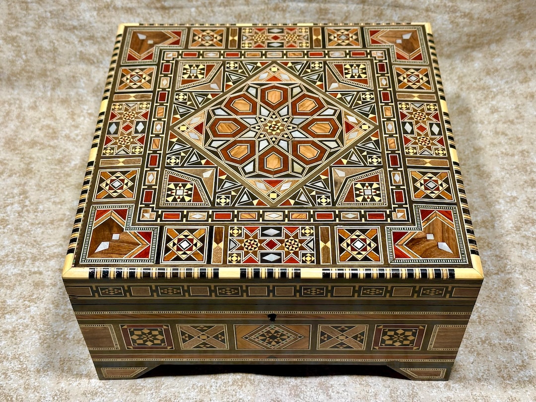 Jewelry Box From Lebanon Handmade Square Jewelry Box With Lock From ...