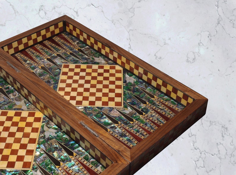 Custom Backgammon and Chess Set One of a Kind Handmade - Etsy