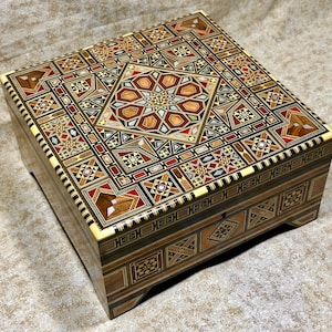 Jewelry Box From Lebanon Handmade Square Jewelry Box With - Etsy