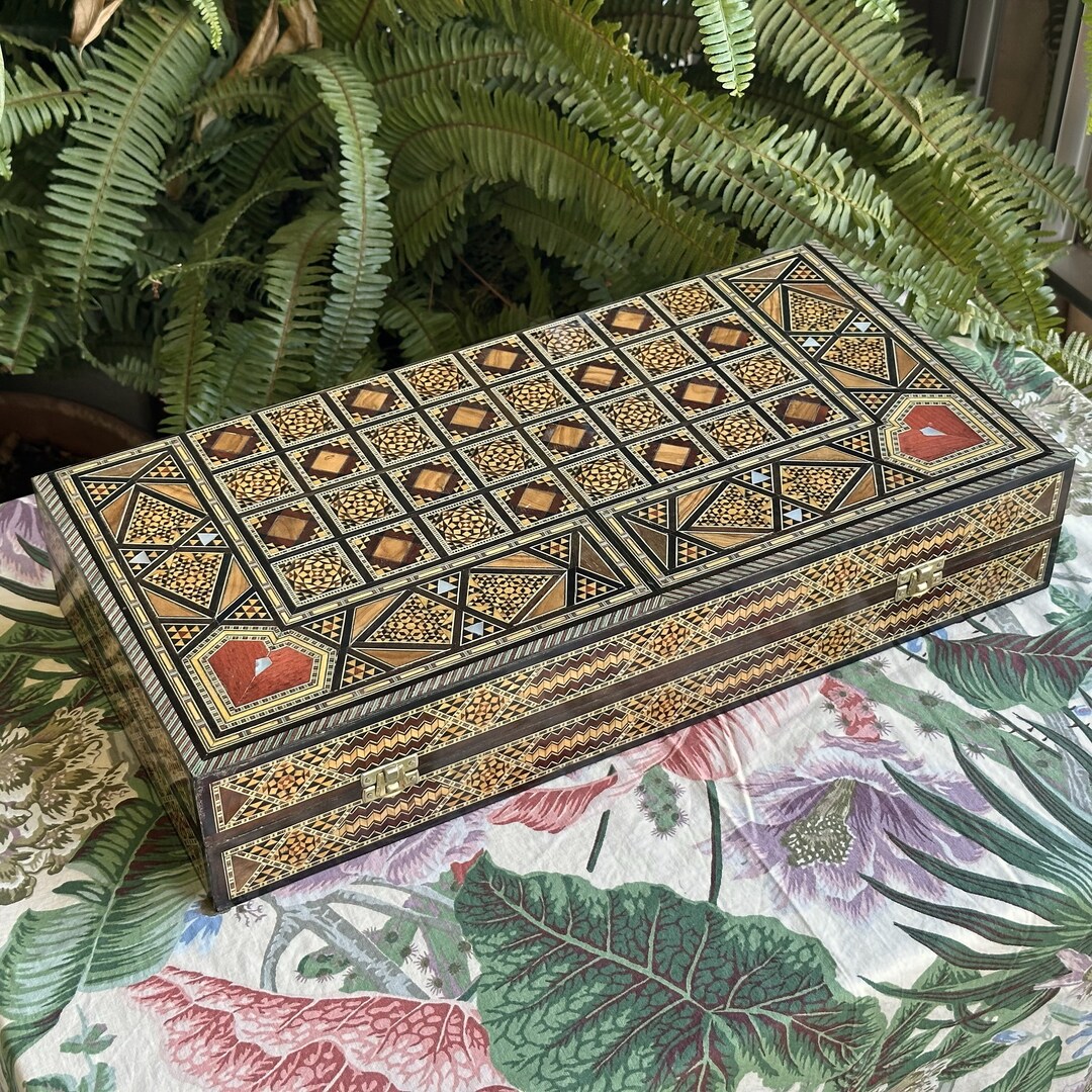 Large Backgammon Set and Chess Board Handmade in Lebanon - Etsy