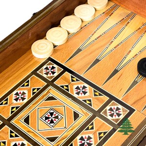 SALE Backgammon Board and Chess Set From Lebanon Traditional Arabian ...