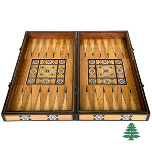 SALE Backgammon Board and Chess Set From Lebanon Traditional Arabian ...