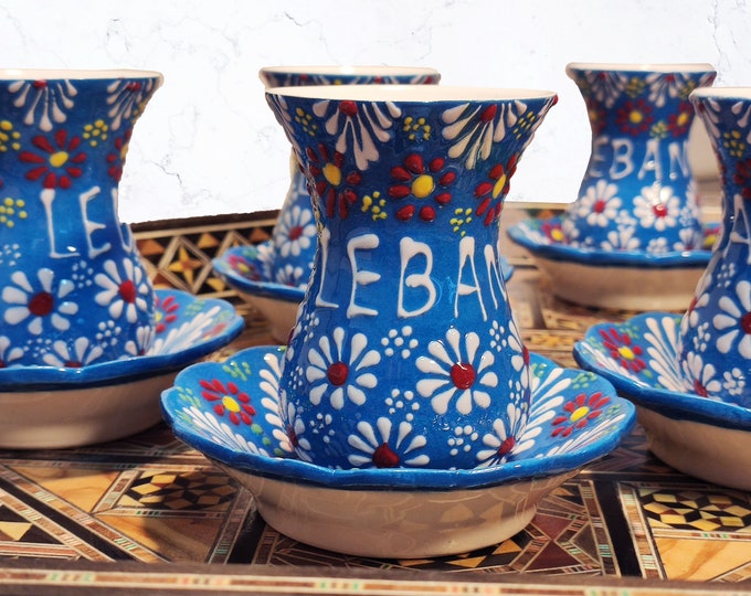 Luxury Lebanese Tea Set From Lebanon | Handmade Ceramic Tea and Coffee ...