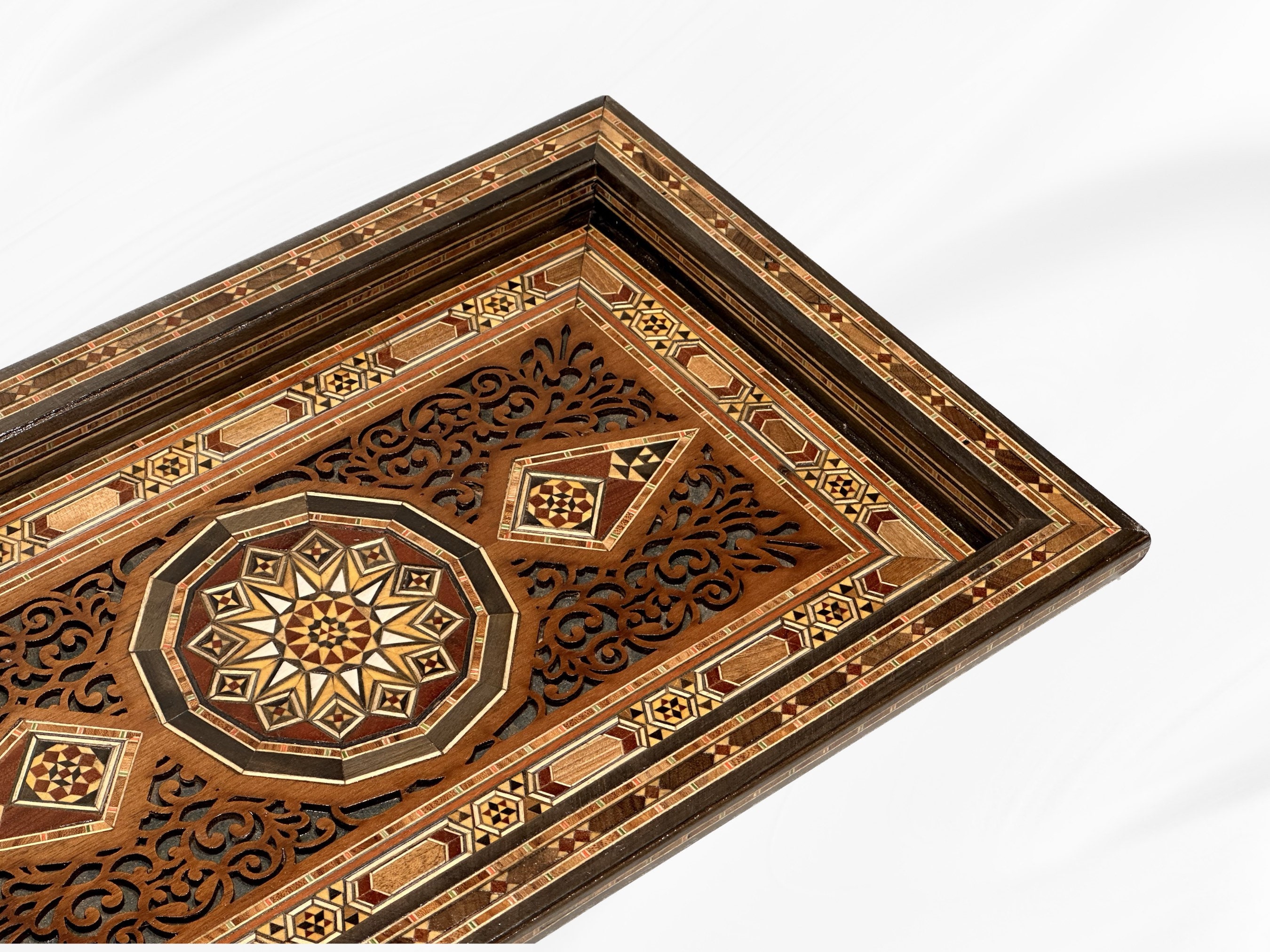Engraved Wooden Serving Tray From Lebanon - Handmade - Etsy