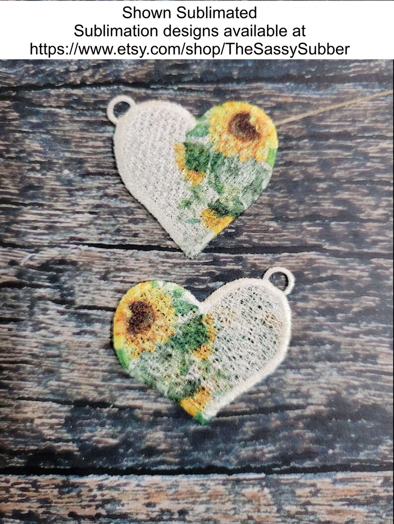 Heart Earring Free Standing Lace Earring Digital Design File for ...