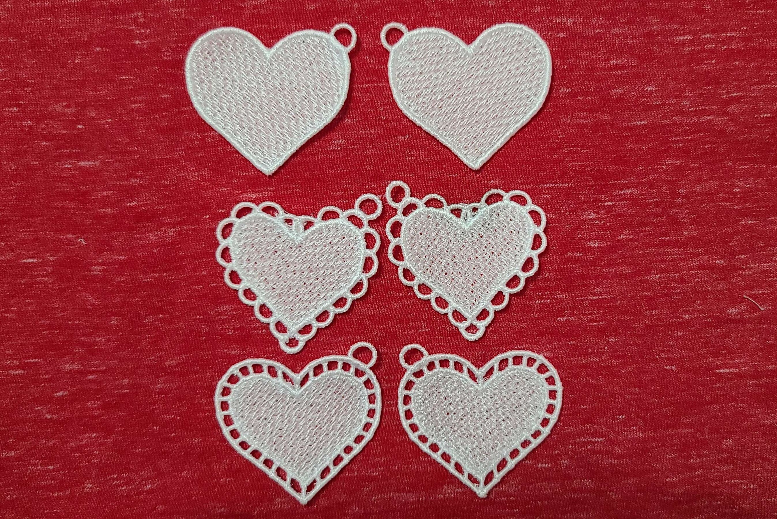Heart Earring Free Standing Lace Earring Digital Design File for ...