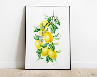 Lemon Tree Poster - Etsy