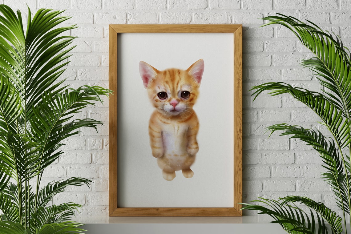 DIGITAL El Gato Meme Sad Cat Kitten Wall Art Meme Print Cat Print Cat ...