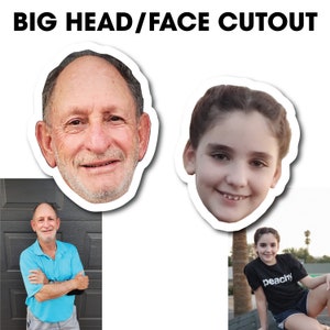 Custom Fat Head Big Face Cutout for Sports Celebration Birthdays Events ...