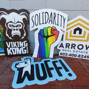 Custom Shape Business Logo Cutout for Signage Events Charity Sports ...