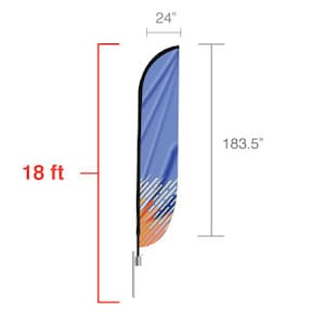 Custom Feather Advertising Flag Printed With Your Design for Business ...