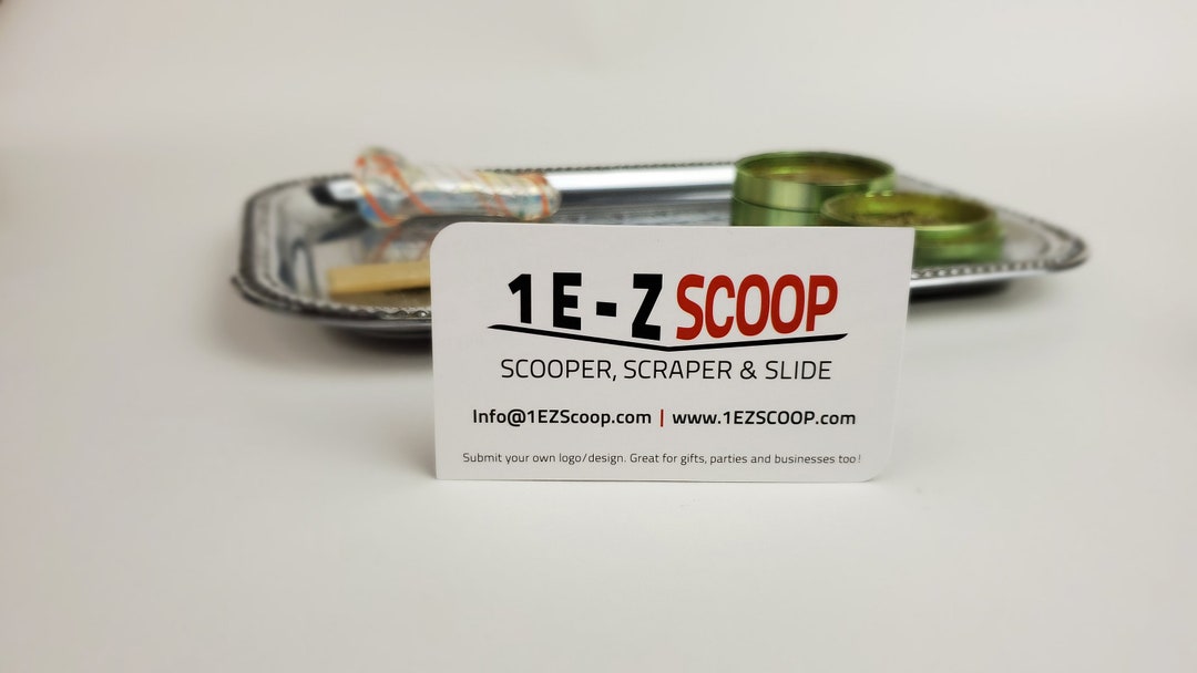 Herb Scooper Scraper Slide Tool EZ Scoop for Tobacco Spices Kief Spoon ...
