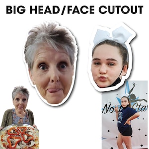 Custom Fat Head Big Face Cutout for Sports Celebration Birthdays Events ...