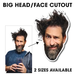 Custom Fat Head Big Face Cutout for Sports Celebration Birthdays Events ...