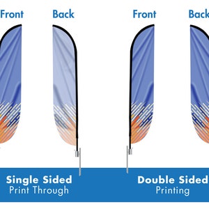 Custom Feather Advertising Flag Printed With Your Design for Business ...