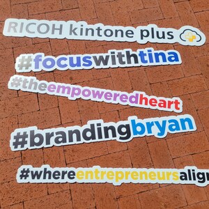 Custom Word Name Hashtag Cutout for Signage Events Charity Sports ...