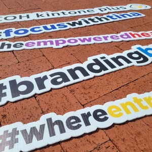 Custom Word Name Hashtag Cutout for Signage Events Charity Sports ...