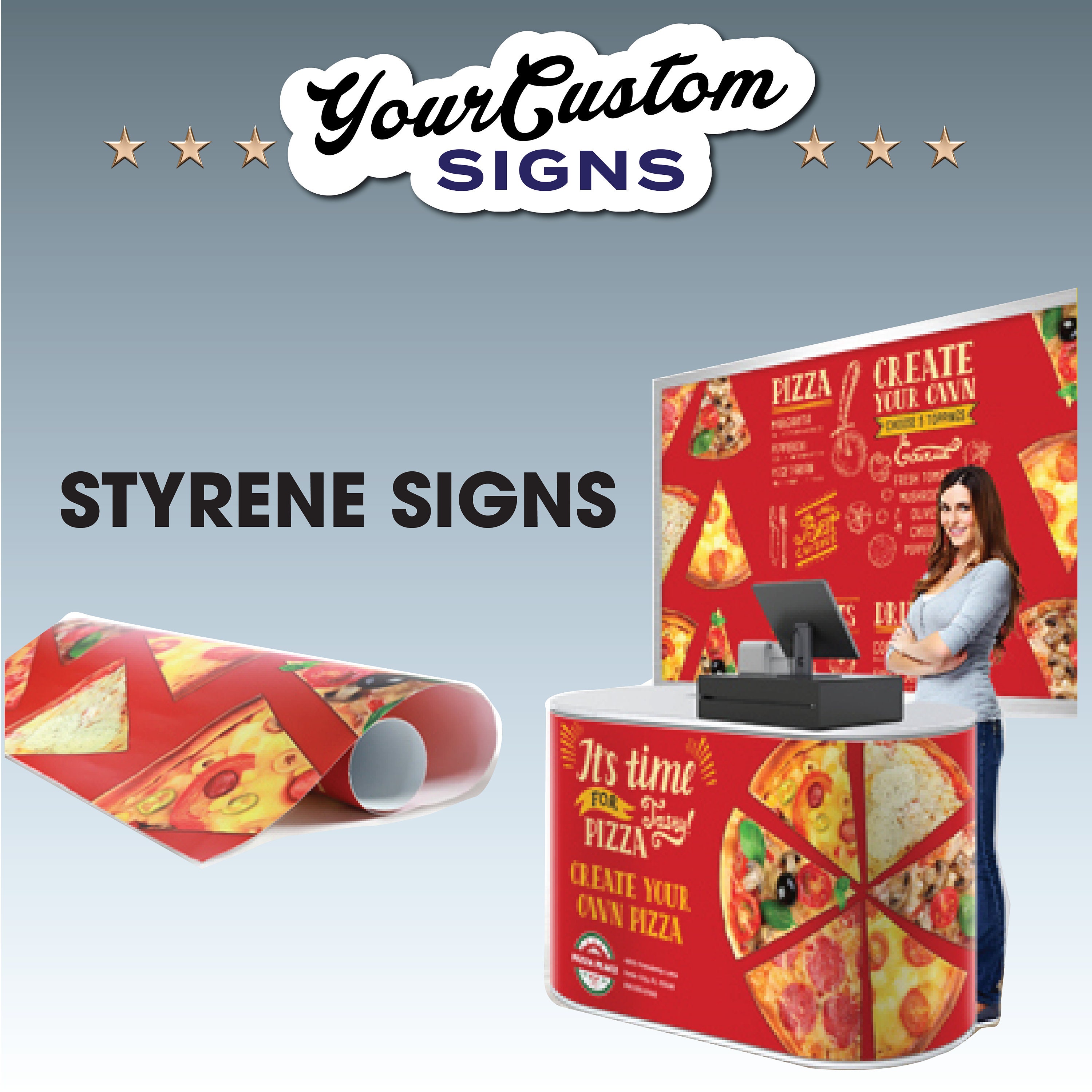 Custom Sign PVC Coroplast Foam Core Aluminum Styrene Acrylic | Etsy