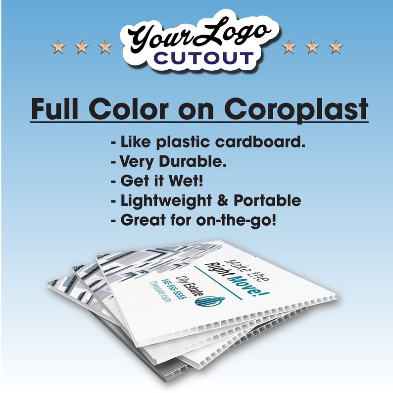 Custom Shape Business Logo Cutout for Signage Events Charity - Etsy