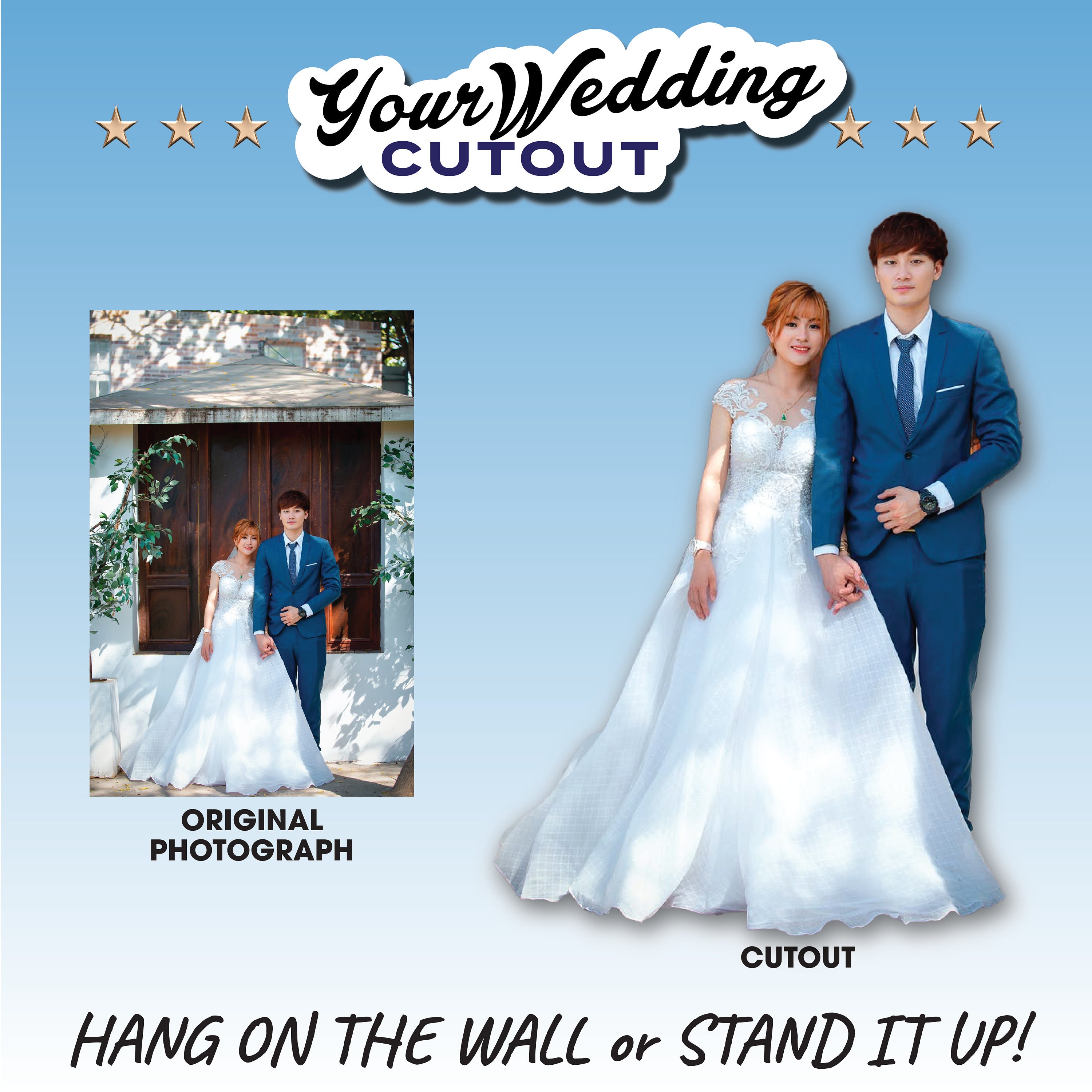 Custom Wedding Life Size Cutouts for Celebration Anniversary - Etsy