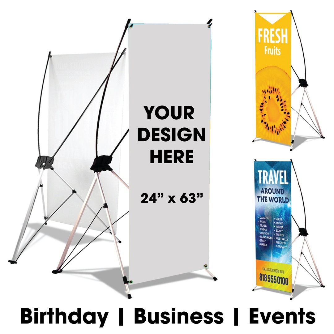 Custom Full Color Banner Stand X-style for Indoor/outdoor for ...