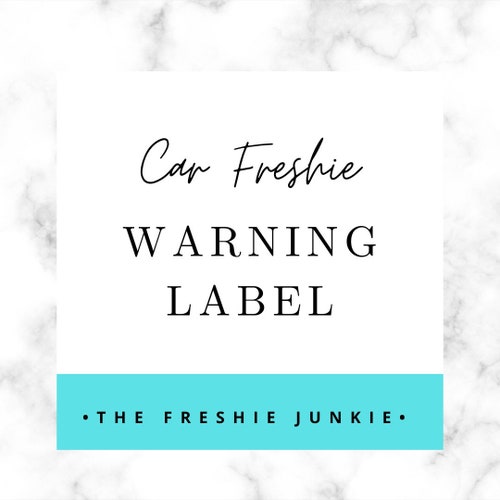 Warning Labels for Car Freshies - Etsy