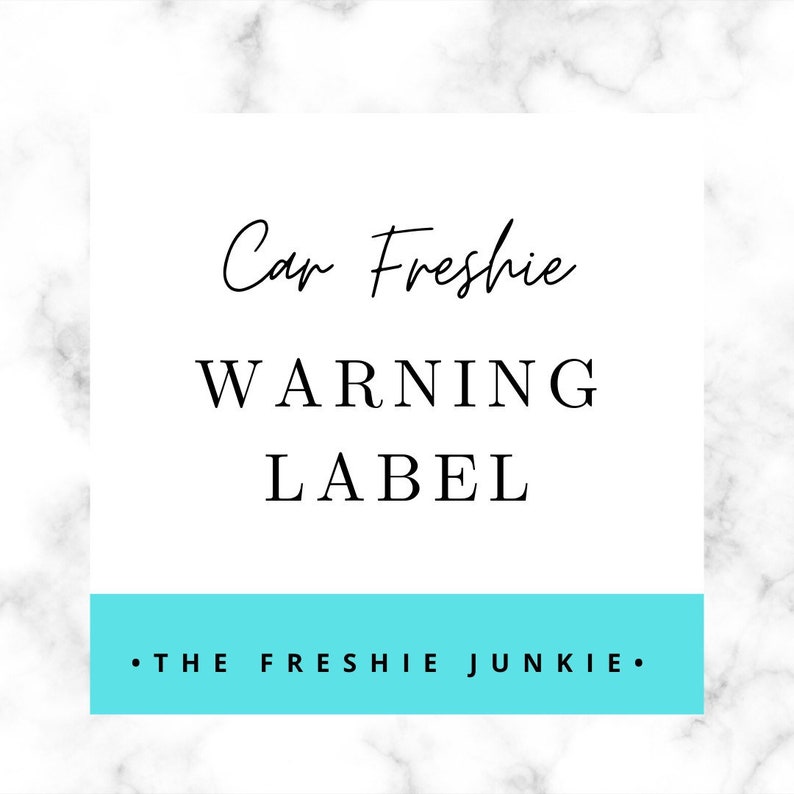 Warning Labels for Car Freshies - Etsy