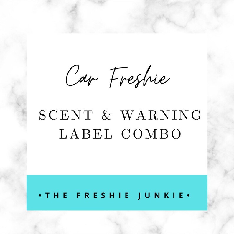 Scent & Warning Labels for Car Freshies - Etsy