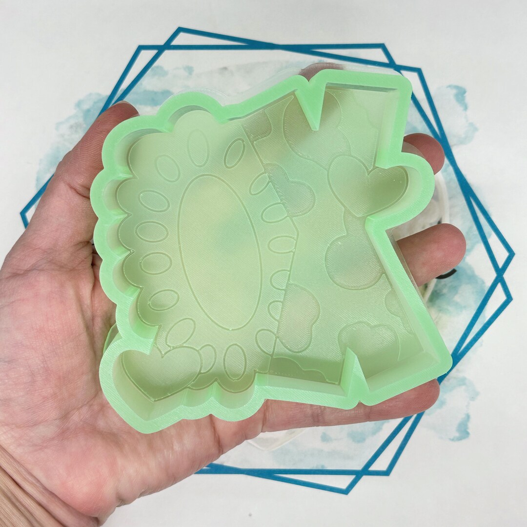 XO Cow Print Concho Freshie Mold - Etsy