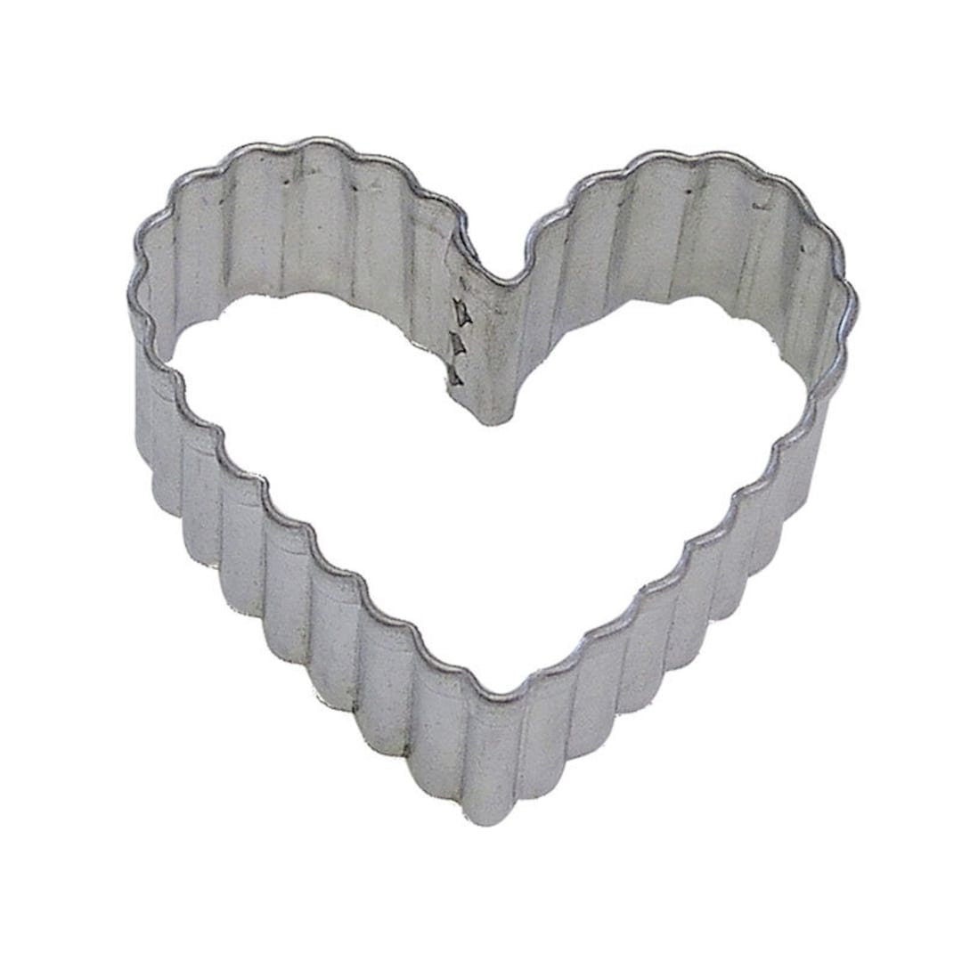 Fluted Heart Metal Cookie Cutter 3.5 - Etsy