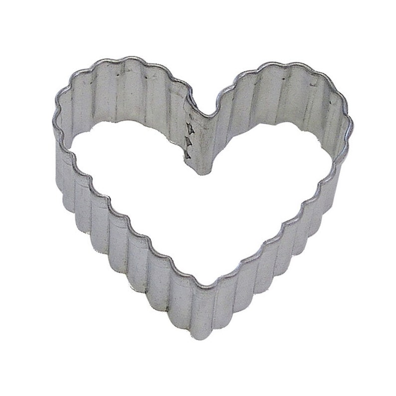 Fluted Heart Metal Cookie Cutter 3.5 - Etsy