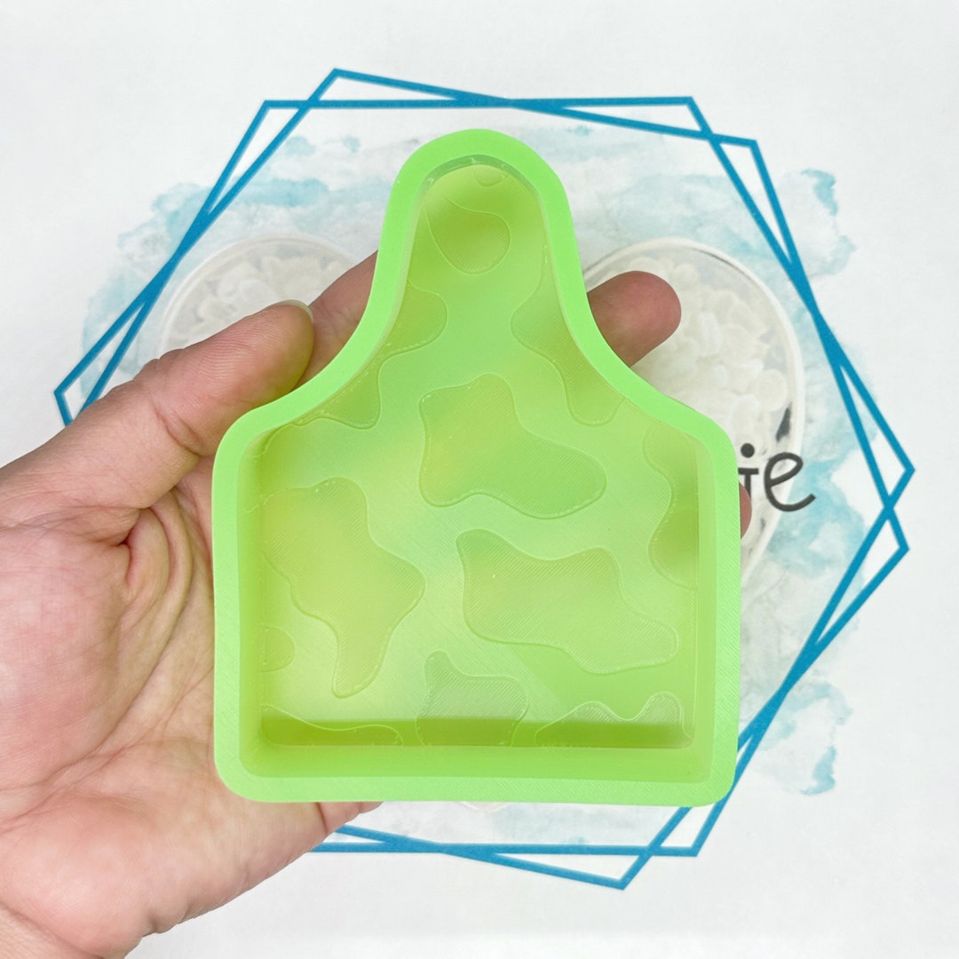 Cow Print Ear Tag Freshie Mold - Etsy