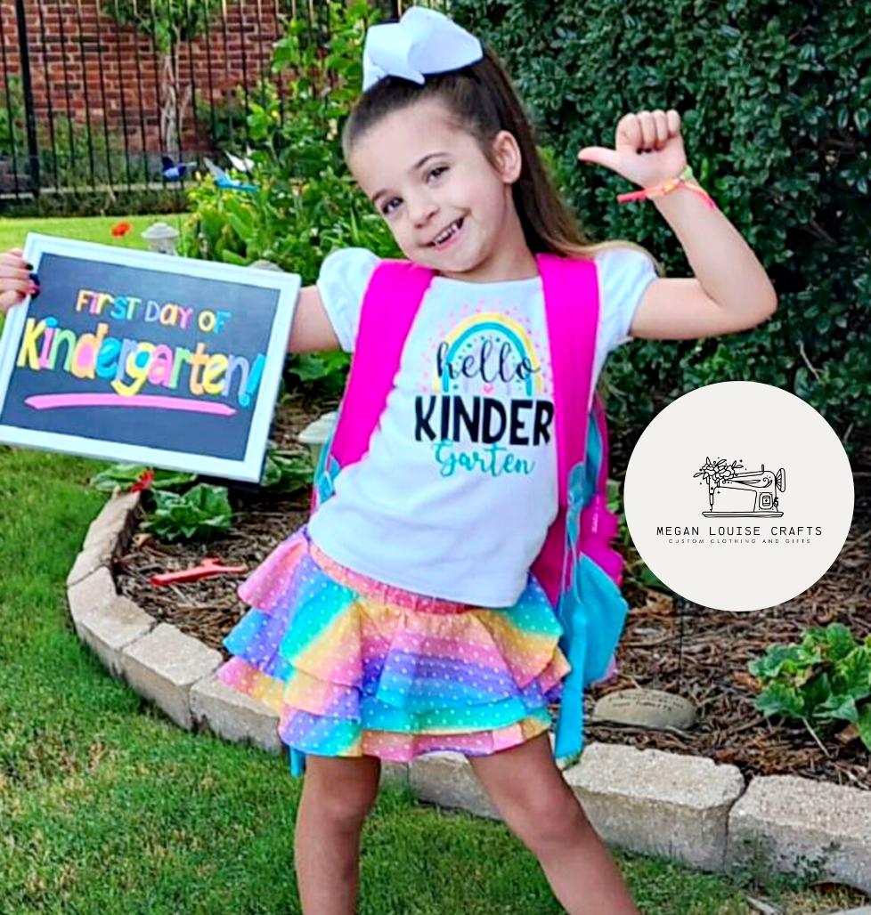 Kindergarten Outfit, School Outfit, Back to School Outfit, First Day of ...