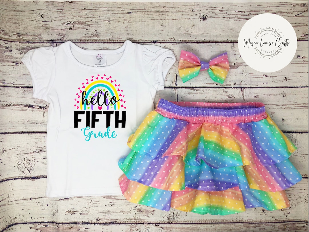 Fifth Grade Outfit, School Outfit, Back to School Outfit, First Day of ...