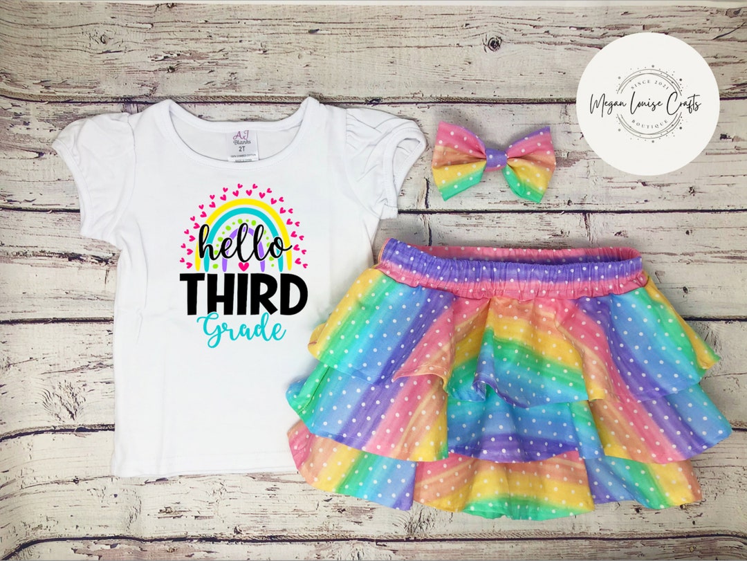Third Grade Outfit, School Outfit, Back to School Outfit, First Day of ...